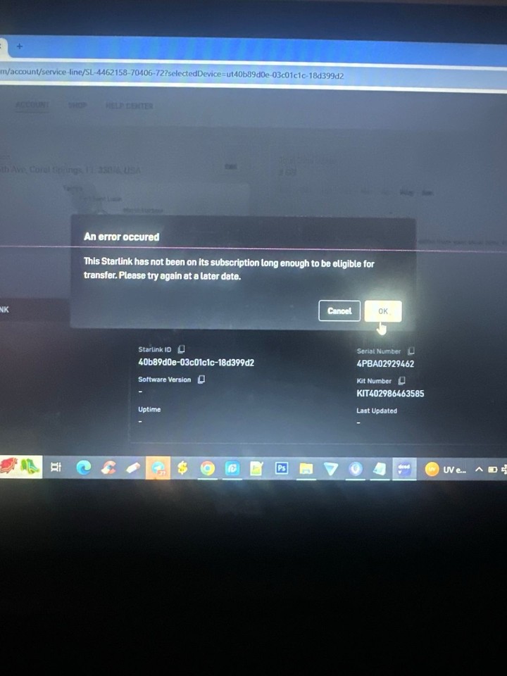 STARLINK Standard Kit Internet Router UTA-232 UTR-232 (SOLD FOR PARTS ...