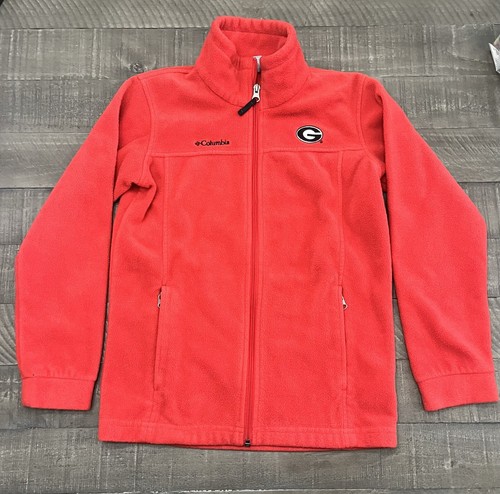Boy’s M 10/12 Columbia Red Fleece Georgia Bulldogs Jacket | eBay