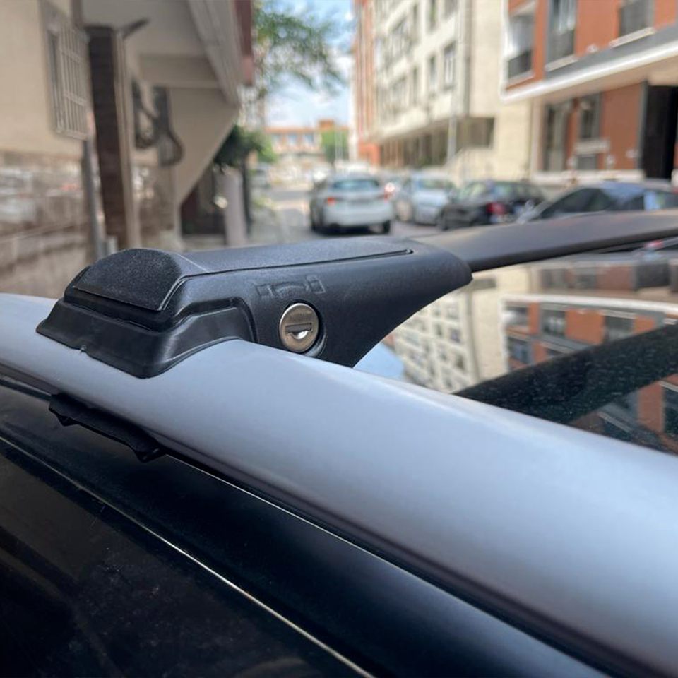 Roof Racks Cross Bars Set Black Bar For BMW 3 E46 Touring Wagon Estate ...