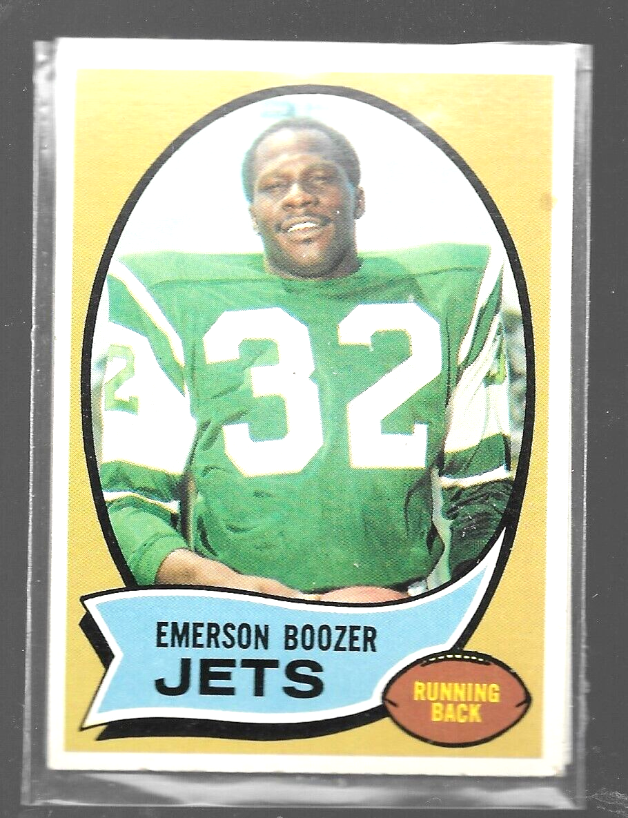 1970 Topps Emerson Boozer 128 New York Jets Football | eBay