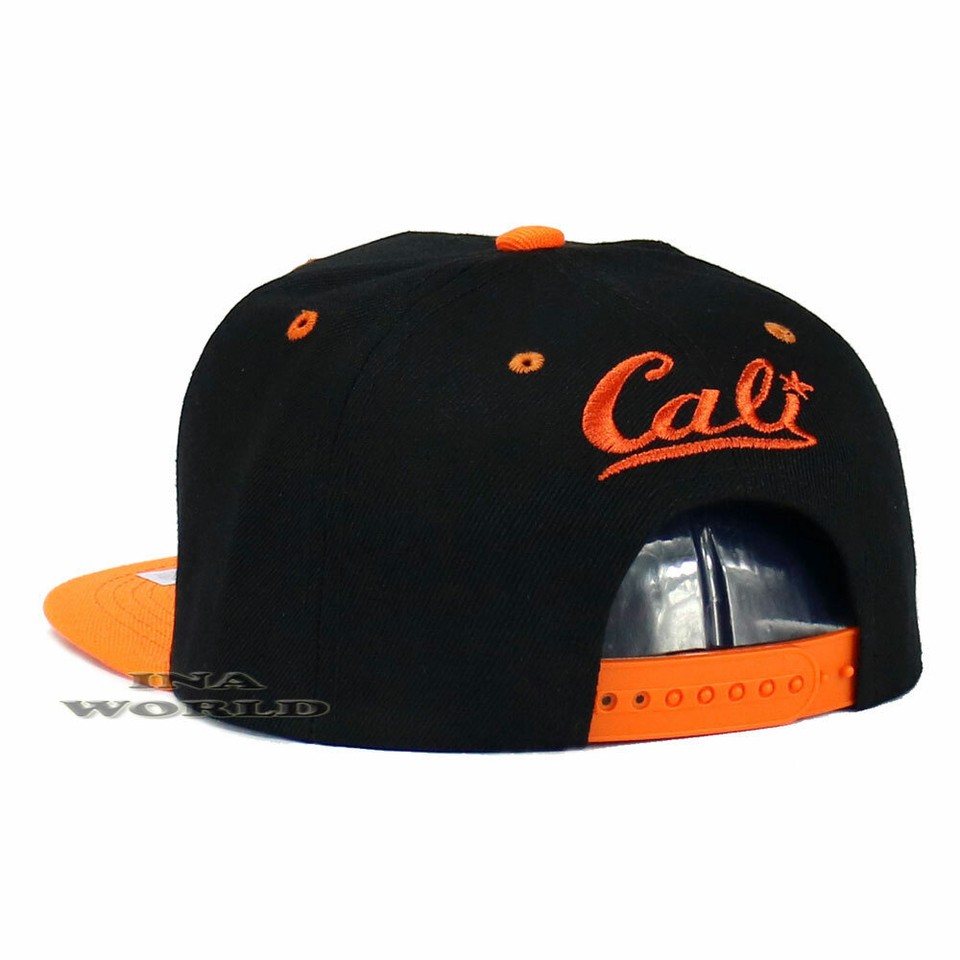 California Republic Hat Cap CALI Classic Bear Snapback Flat Bill ...