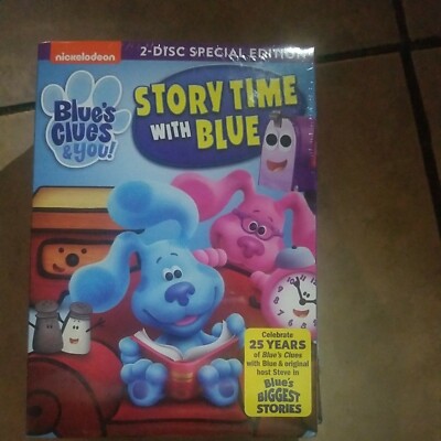 BLUES CLUES AND YOU + STORY TIME WITH BLUE Sealed 2 DVD Set 14 Episodes ...