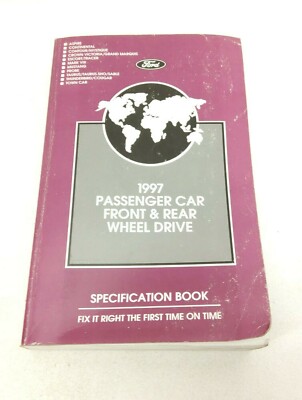 1997 Ford Car Front and Rear Wheel Drive Factory Original ...