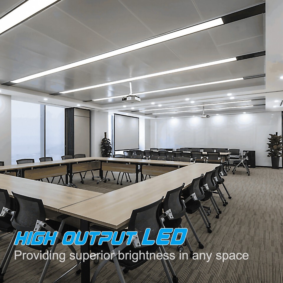 6 PACK 8FT Led Tube Light Fixture(Super Bright White) for Garage Shop ...