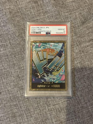 PSA 10 Yamato Don!! Card GOLD Parallel PRB-01 One Piece Card Japanese ...