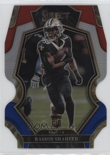 2022 Select Premier Level Red & Blue Prizm Die-Cut Rashid Shaheed #172 ...