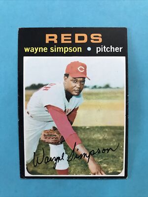 1971 Topps #339 Wayne Simpson Cincinnati Reds ex-mt Good Color Free ...