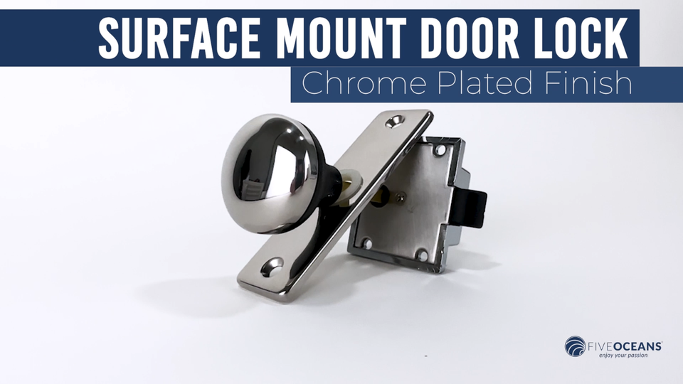 Boat Door Lock Marine Door Latch Chrome-Plated Finish - FO1409 | eBay
