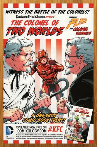 2015 DC Comics The Colonel of Two Worlds Print Ad/Poster Sanders Flash ...