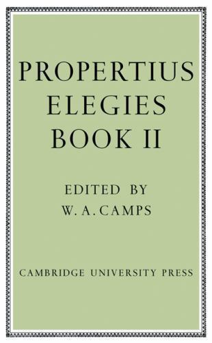 Propertius Bk. 2 : Elegies by Sextus. Propertius (2009, Trade Paperback ...