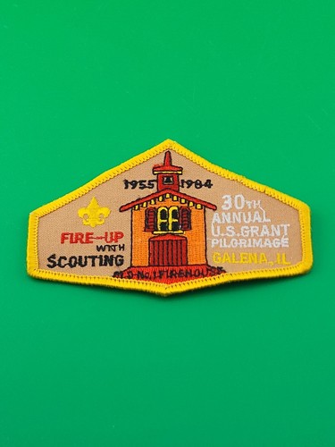 1955-1984 30th Annual U.S. Grant Pilgrimage Galena, IL Patch BSA Boy ...