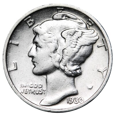 1930-S Mercury Dime XF/AU Nice Coin! | eBay