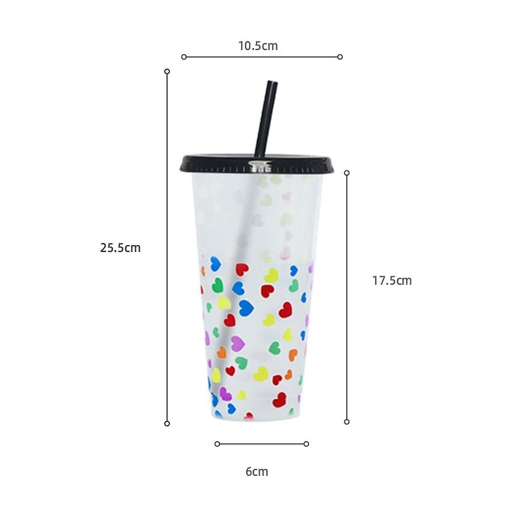 Discoloration Color Changing Cup Plastic Iced Coffee Cup Kitchen | eBay