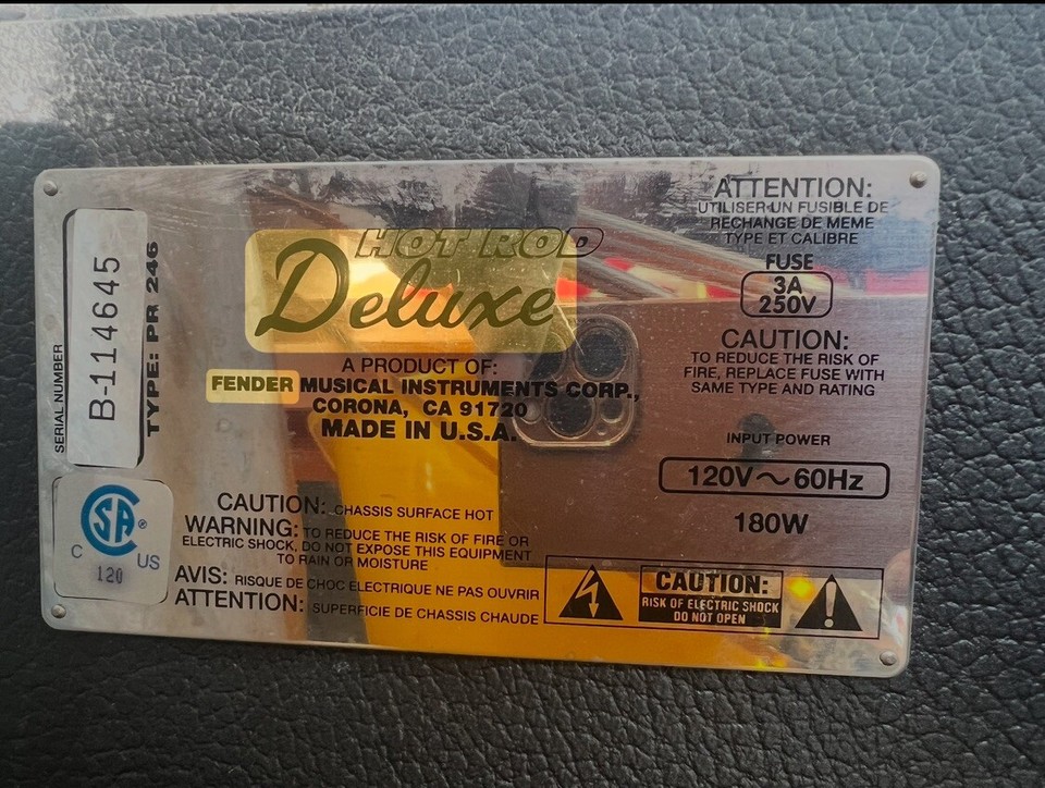 fender hot rod deluxe pr 246 *do not have foot pedal * | eBay