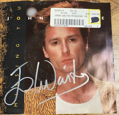 John Waite Signed Vinyl Single 45rpm Missing You 1984 | eBay