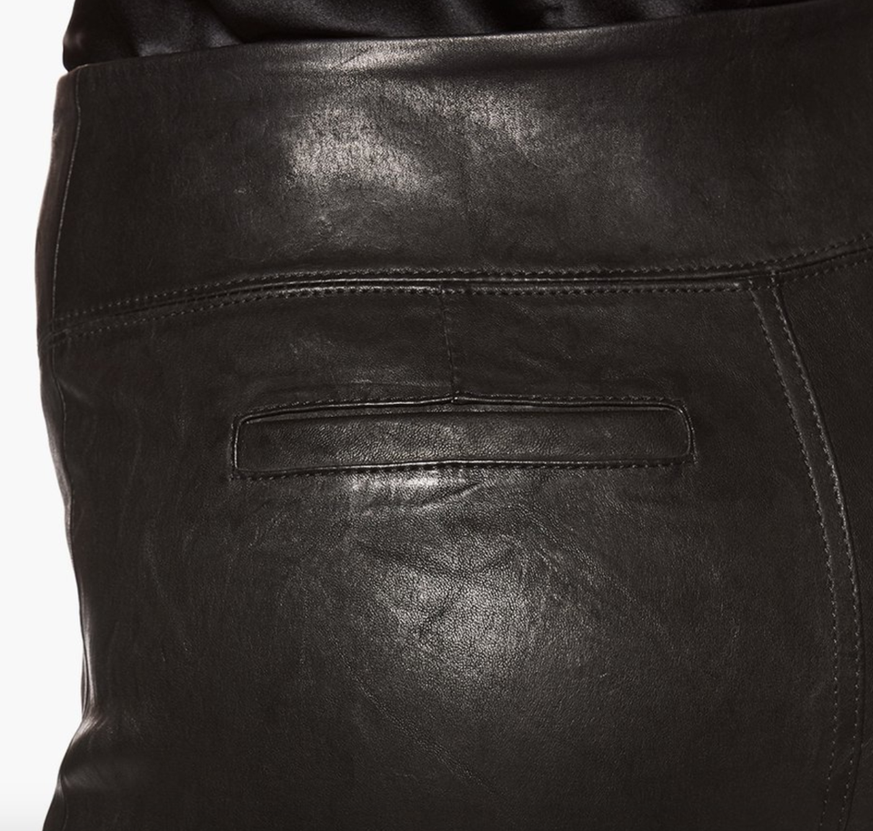 Paige. Ellery Ankle Zip, 100% Lamb Leather, Black, Size 27 | eBay