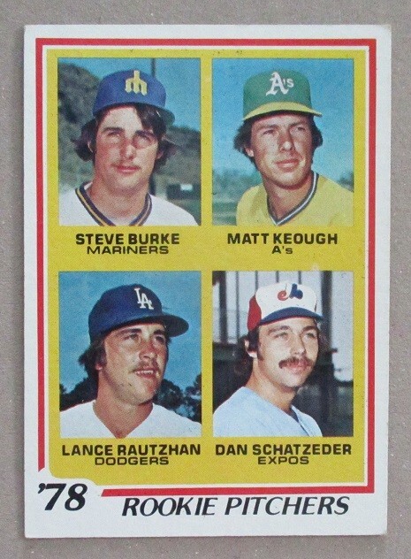MATT KEOUGH Oakland A's 1978 TOPPS Rookie Pitchers BASEBALL CARD #709 ...