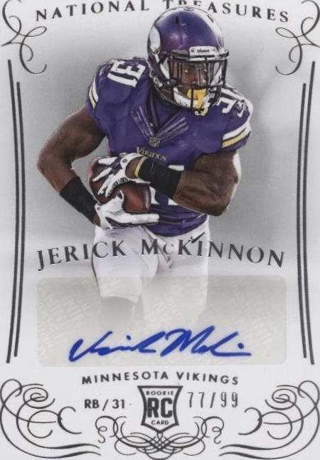 2014 Panini National Treasures - Rookie Signatures Jerick McKinnon #204 ...
