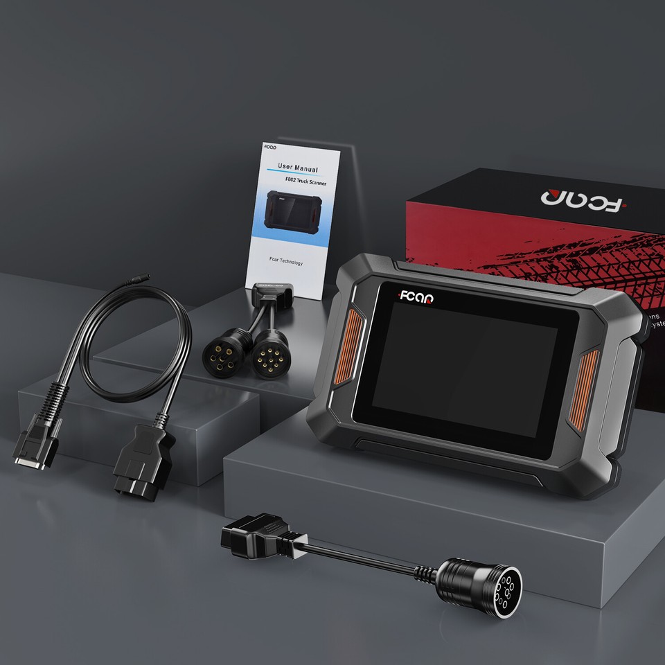 FCAR F802 Heavy Duty Truck Diesel OBD2 Scanner All System Diagnostic ...