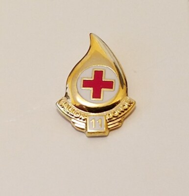 RED CROSS BLOOD DONOR 11 GALLON PIN, New | eBay