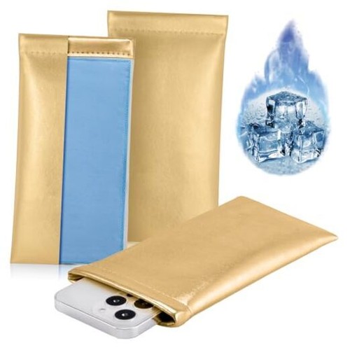 Cold Pack Cell Phone Cooling Case Squeeze Phone A Gold, Used For Hot ...