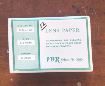 VWR LENS PAPER 4X6 INCHES #52846-00 12 PACKS OF 50 PAPERS EACH | eBay