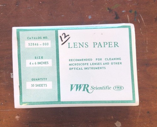 VWR LENS PAPER 4X6 INCHES #52846-00 12 PACKS OF 50 PAPERS EACH | eBay