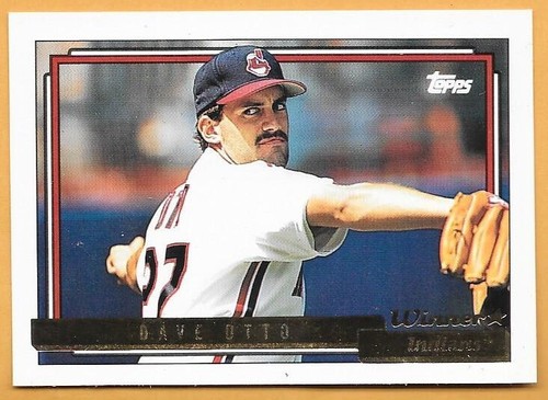 DAVE OTTO CLEVELAND INDIANS #499 - TOPPS GOLD WINNER NM-MT 1992 | eBay