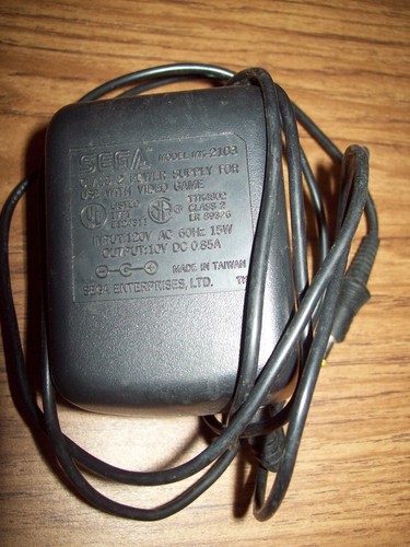 Sega MK-2103 Class 2 Power Supply Video Game Adapter Cord Game Gear ...