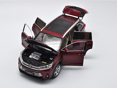 1/18 Scale Highlander 2018 Red Diecast Car Model Toy Collection Gift | eBay