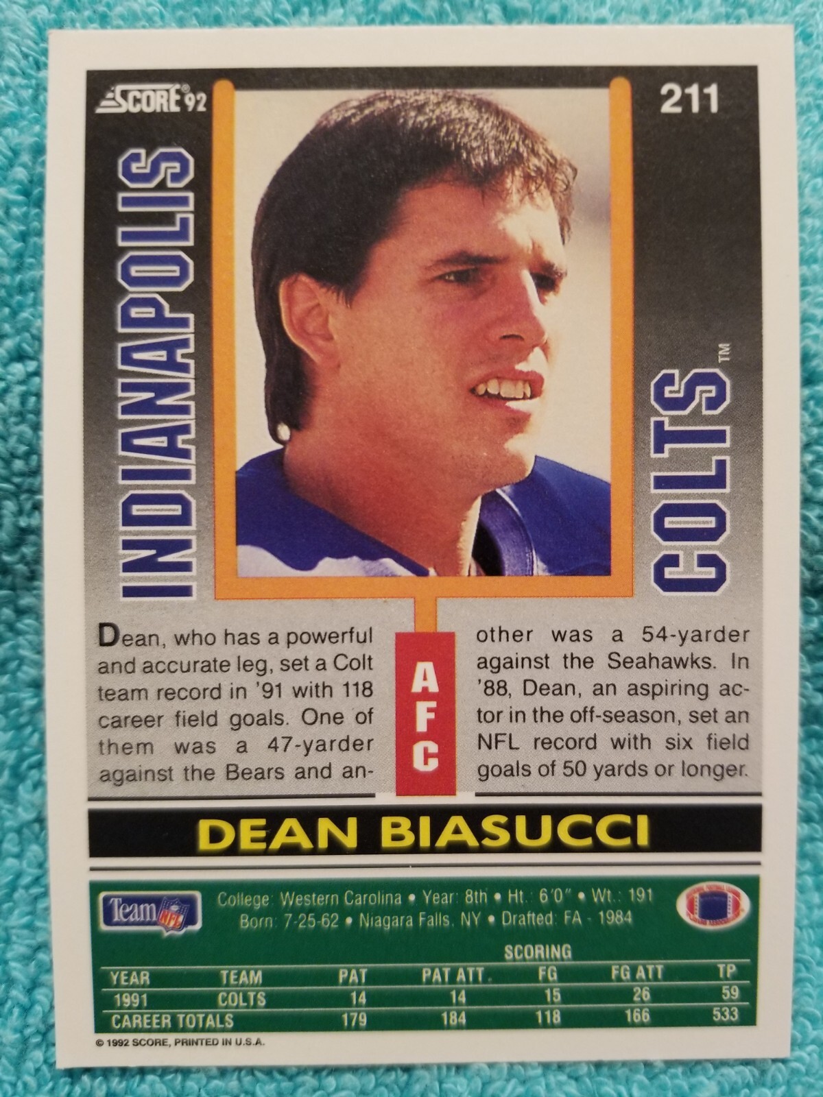 1992 Score - #211 Dean Biasucci for sale online | eBay
