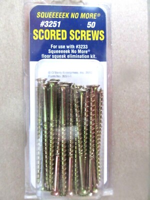 Squeeeek No more Scored Screws #3251 Card/50 NEW 765806032517| eBay