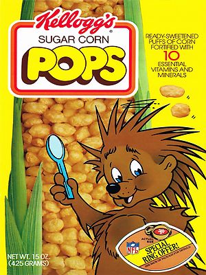 1982 Sugar Corn Pops Cereal Box High Quality Metal Magnet 3 x 4 inches ...