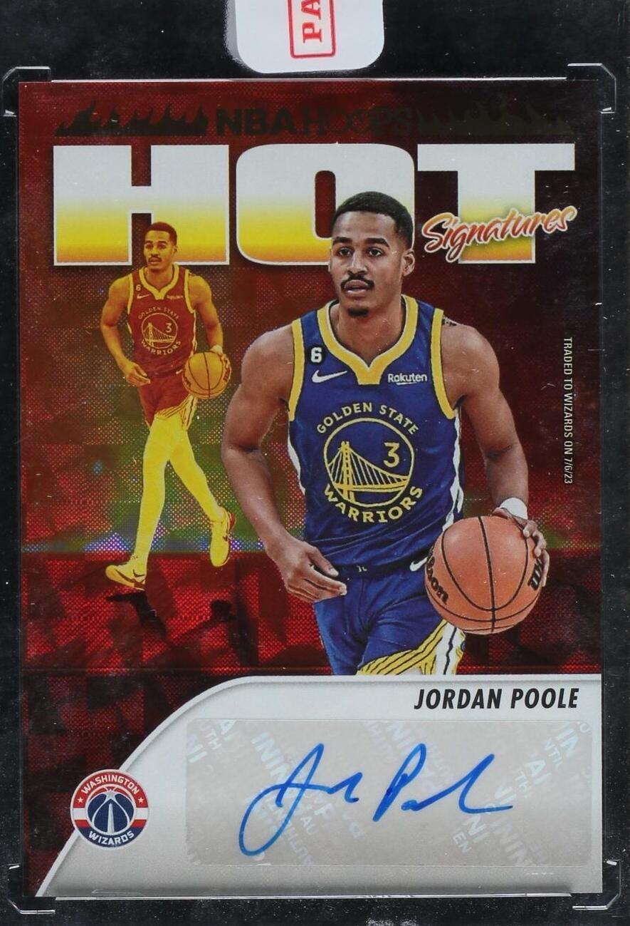 2023-24 Panini NBA Hoops - Hot Signatures Jordan Poole #HS-POO (AU) for ...