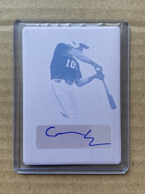 Signed 2022 Leaf Perfect Game COLT EMERSON Autograph 1/1 Printing Plate ...