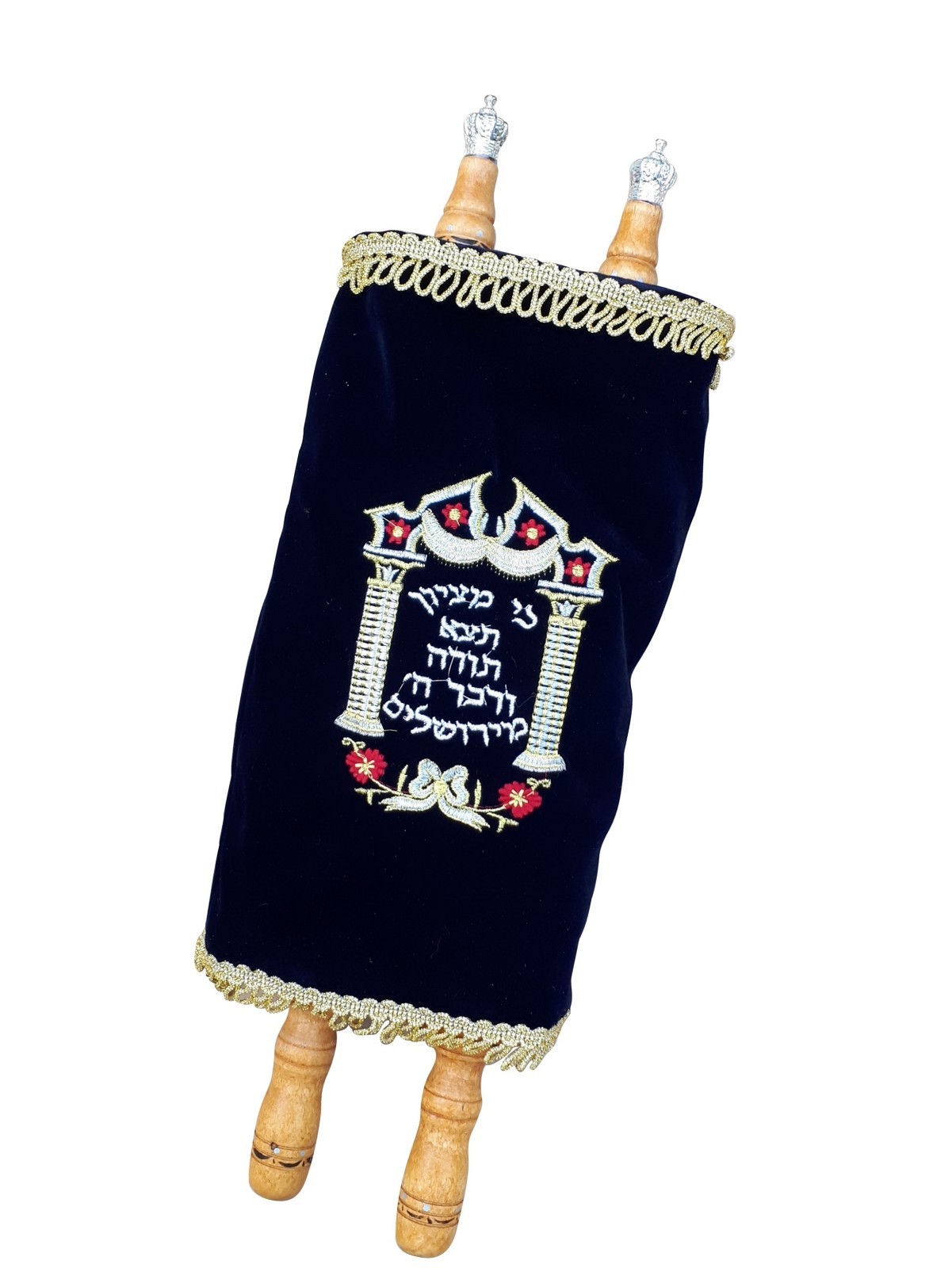 Big Judaica Sefer Torah Scroll Hebrew Chumash Jewish Bible 48 CM ...