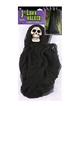 Fun World 91288TR Halloween Lawn Walker Black Reaper with Light Up Eyes ...