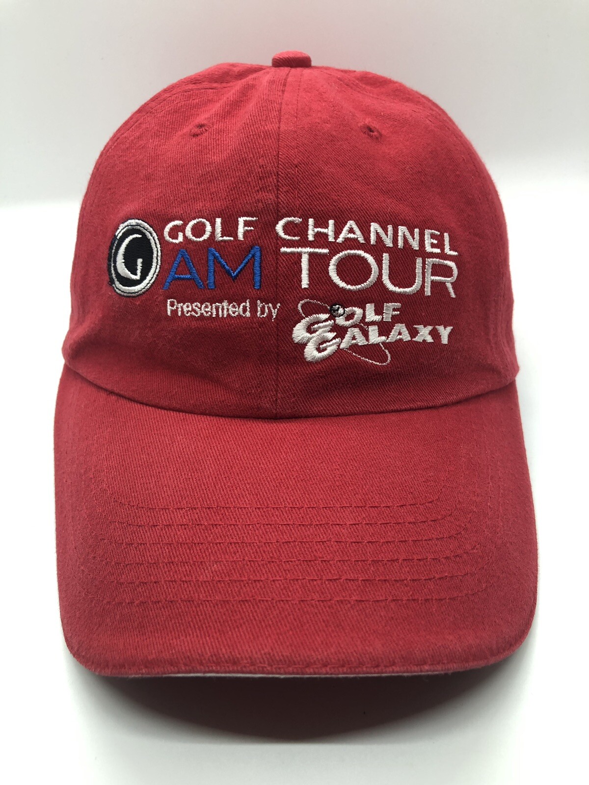 Golf Channel AM Tour Player Cap Hat Adult Adjustable Red 100% Cotton ...