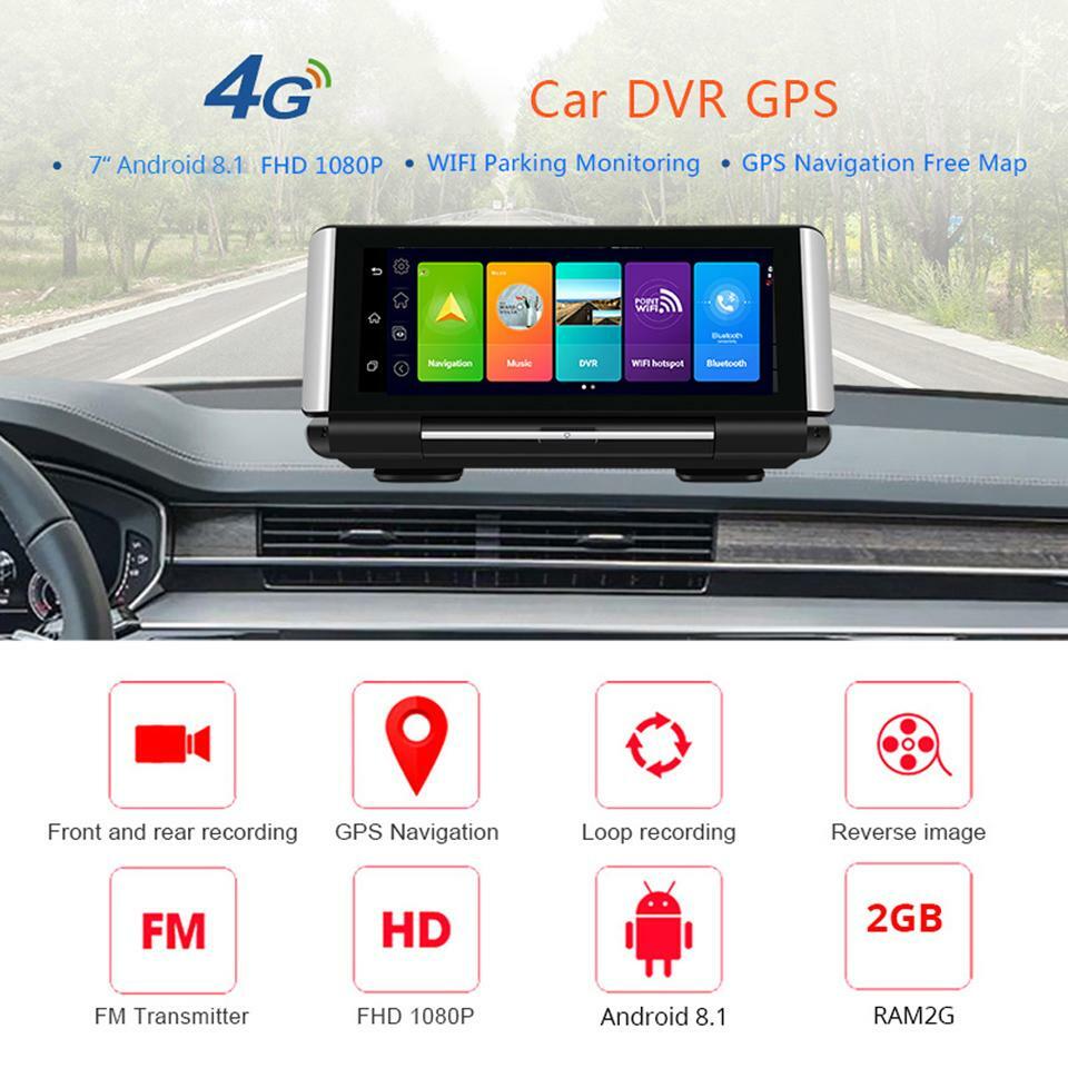 4G ADAS DVR camera Android GPS Navigation FHD 1080P car Central control ...