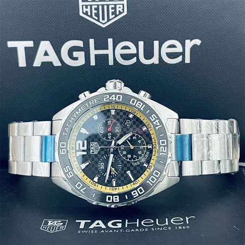 Tag Heuer Formula 1 Chronograph Black Dial 43mm Men's Watch CAZ101AC ...