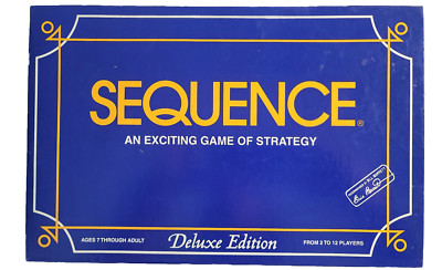 1995 SEQUENCE Deluxe Edition Complete with Rollout Game Mat Complete in ...
