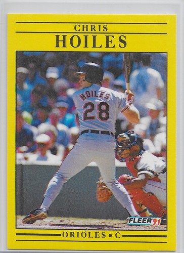 1991 Fleer - #476 Chris Hoiles for sale online | eBay