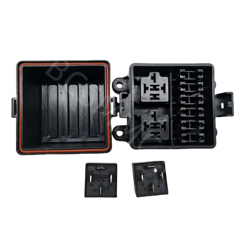 Car 12V 6-Way Fuse Block Holder Kit Relays Block Box 4-Pin 40A Relay ...