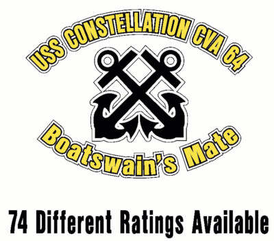 USS CONSTELLATION CVA 64 Oval Decal / Sticker Military USN U S Navy ...