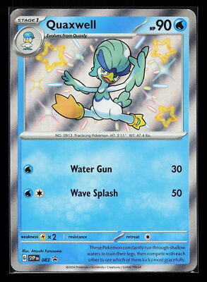 Quaxwell #083 Shiny Holo Scarlet & Violet Promo Pokémon Card | eBay
