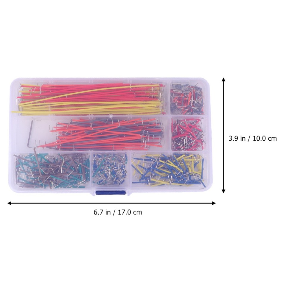 540 PCS Jumper Cable Assorted Wire Solderless Breadboard Wires ...