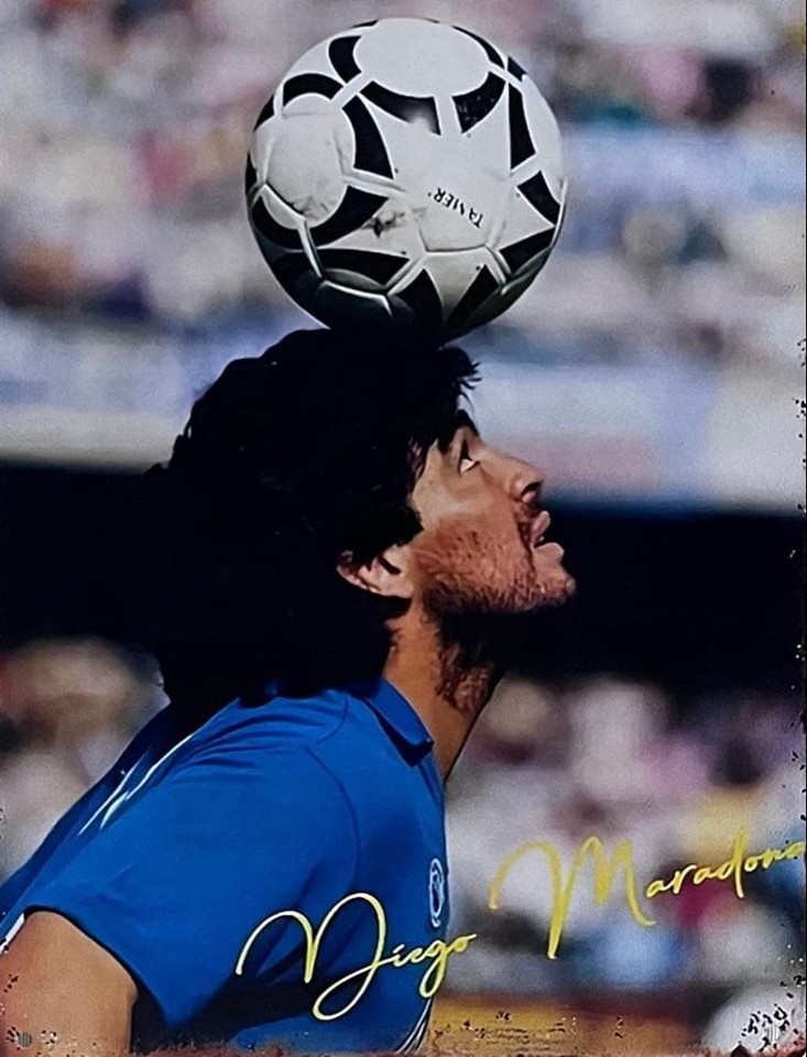 Diego Maradona Sign Soccer Argentina Poster Wall Hanging | eBay