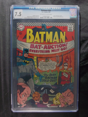 Batman #191 CGC 7.5 Joker and Penguin app. vintage DC comics | eBay