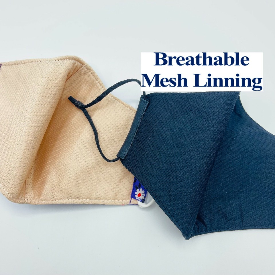 [3 PACK] Face Masks FASHION Polyester/Cotton Triple-Layer Washable - US ...