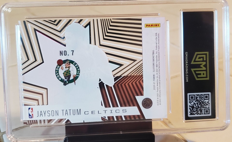 2020 Illusions JAYSON TATUM Clear Acetate Shining Stars Card #7 PSA 10 ...